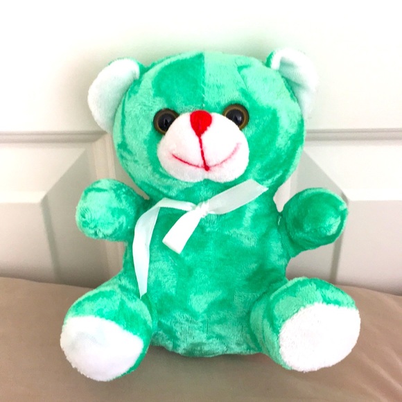 Toys | Bear Stuffed Animal Rare Green | Poshmark